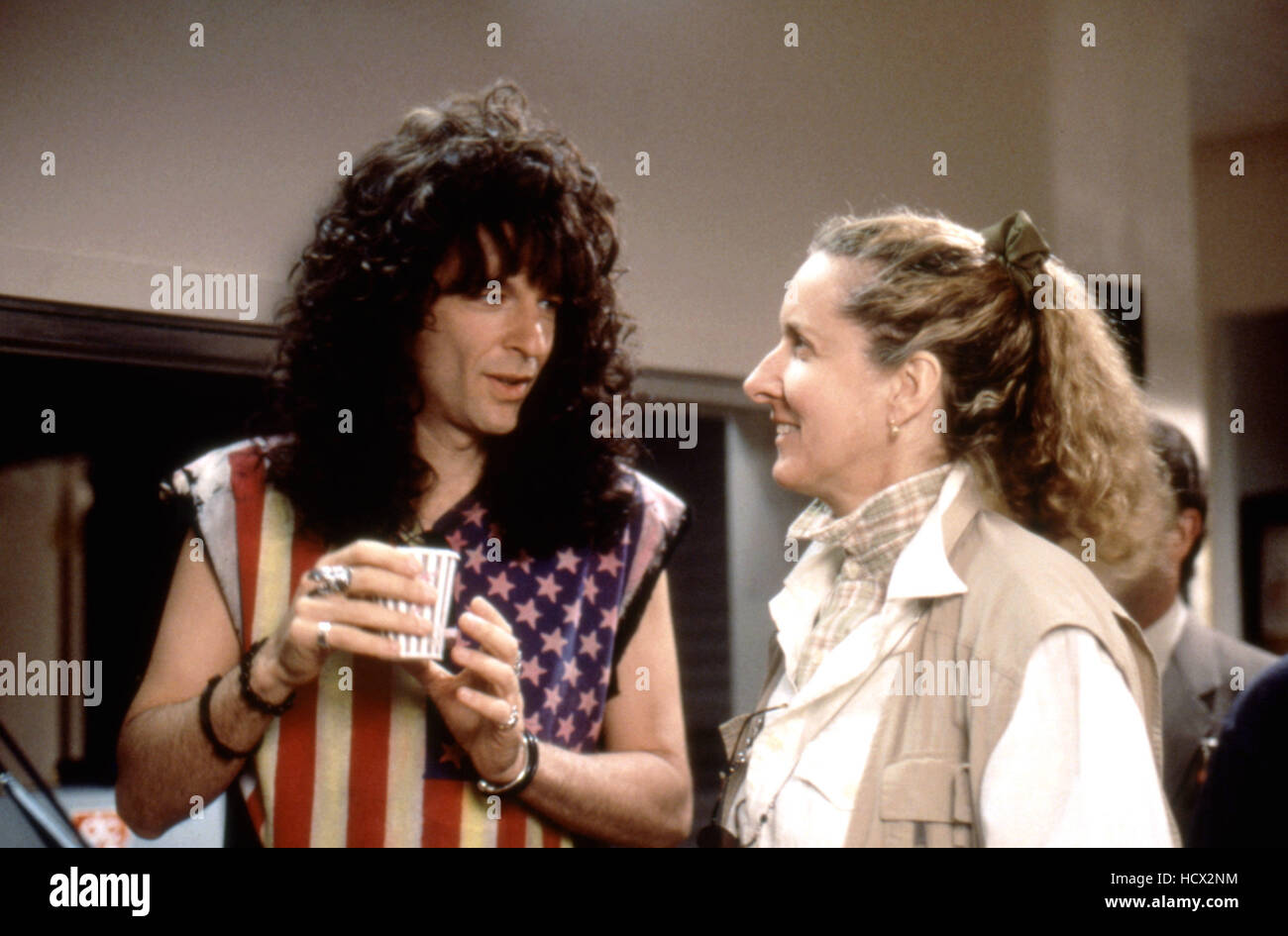 PRIVATE PARTS, Howard Stern, director Betty Thomas on set, 1997, (c ...