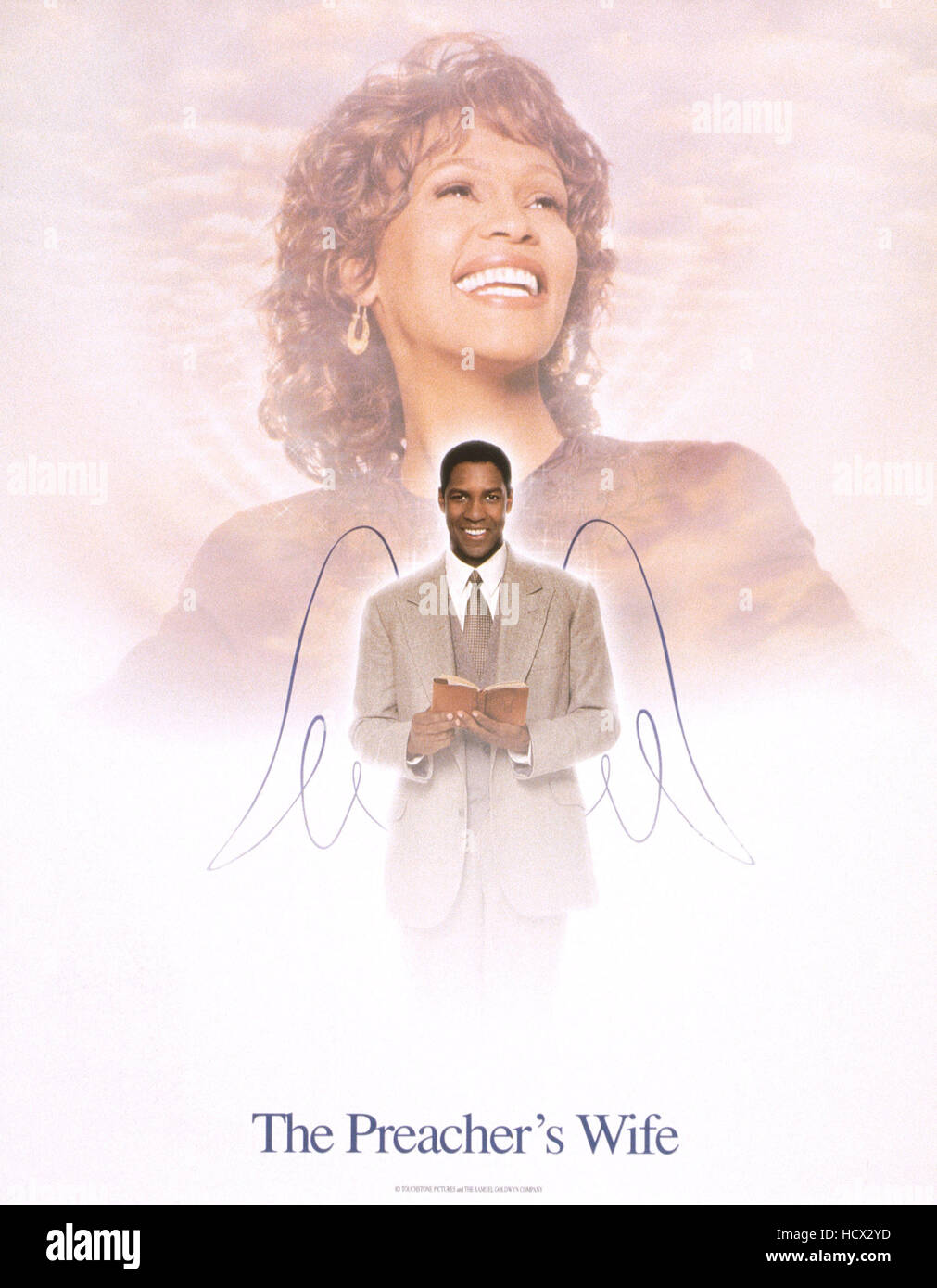THE PREACHER'S WIFE, US poster, Whitney Houston (rear), Denzel ...