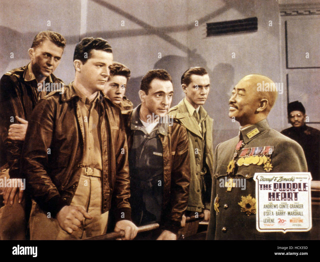 THE PURPLE HEART, John Craven, Dana Andrews, Farley Granger, Sam Levene ...