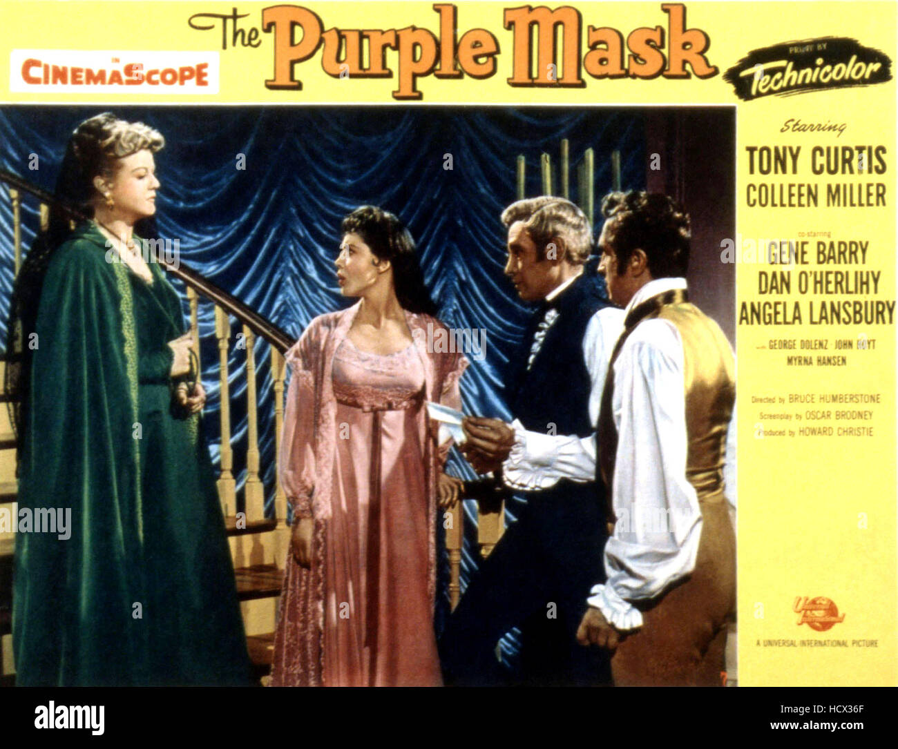 THE PURPLE MASK, Angela Lansbury, Colleen Miller, Donald Randolph ...