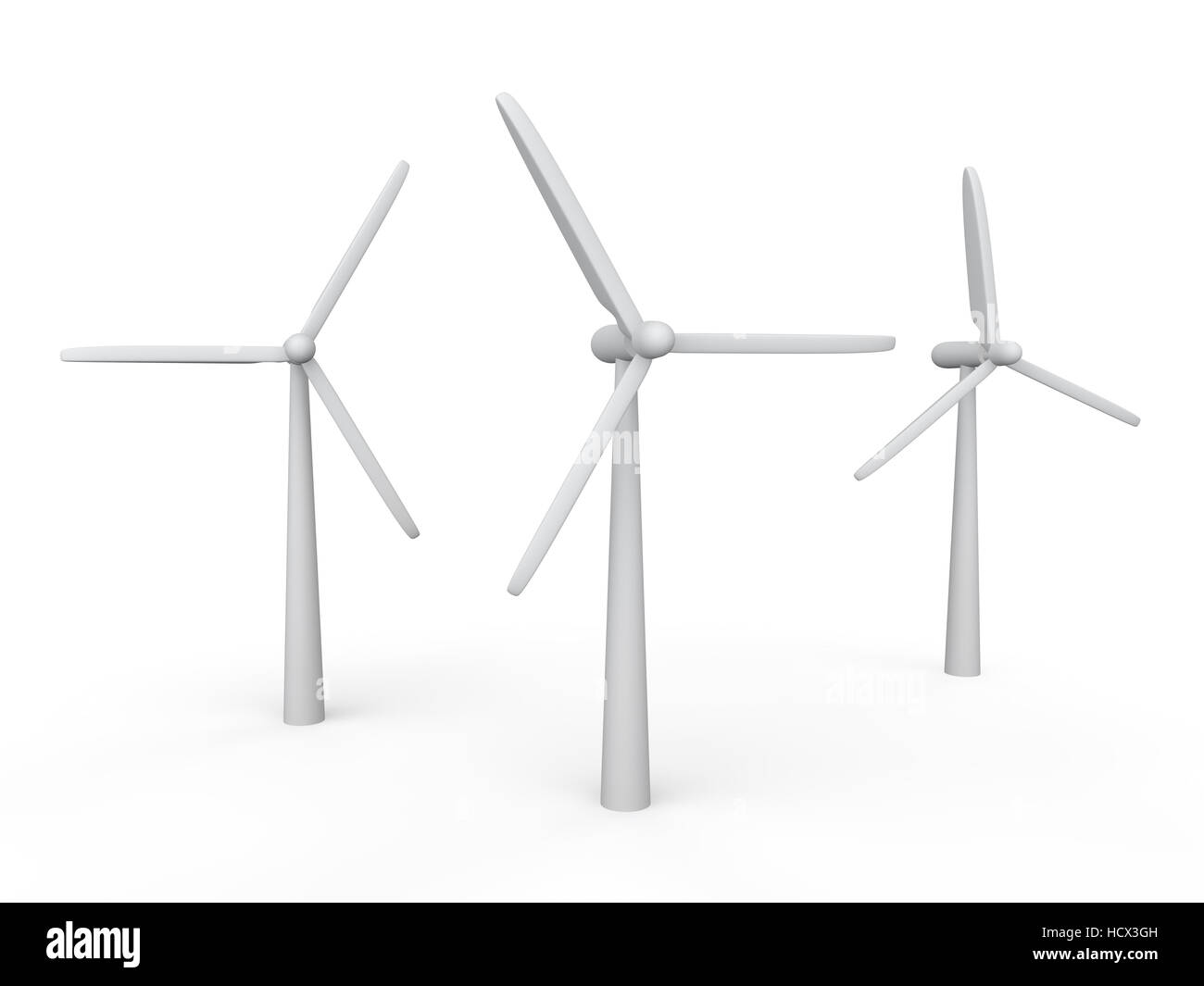 3d wind turbines Stock Photo - Alamy