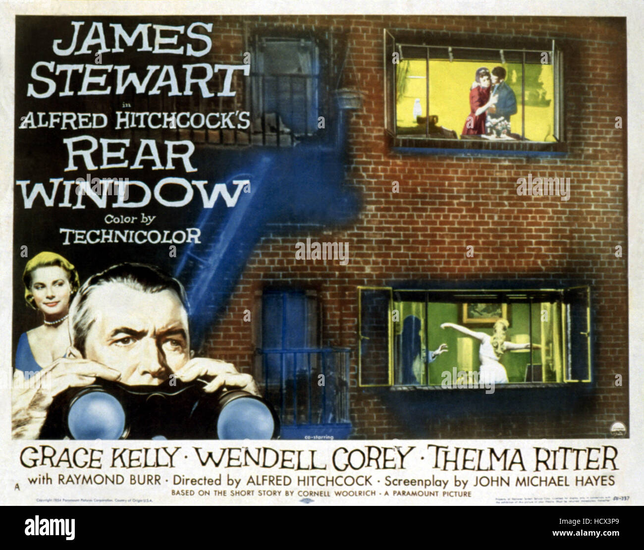 REAR WINDOW, Grace Kelly & James Stewart, 1954 Stock Photo - Alamy
