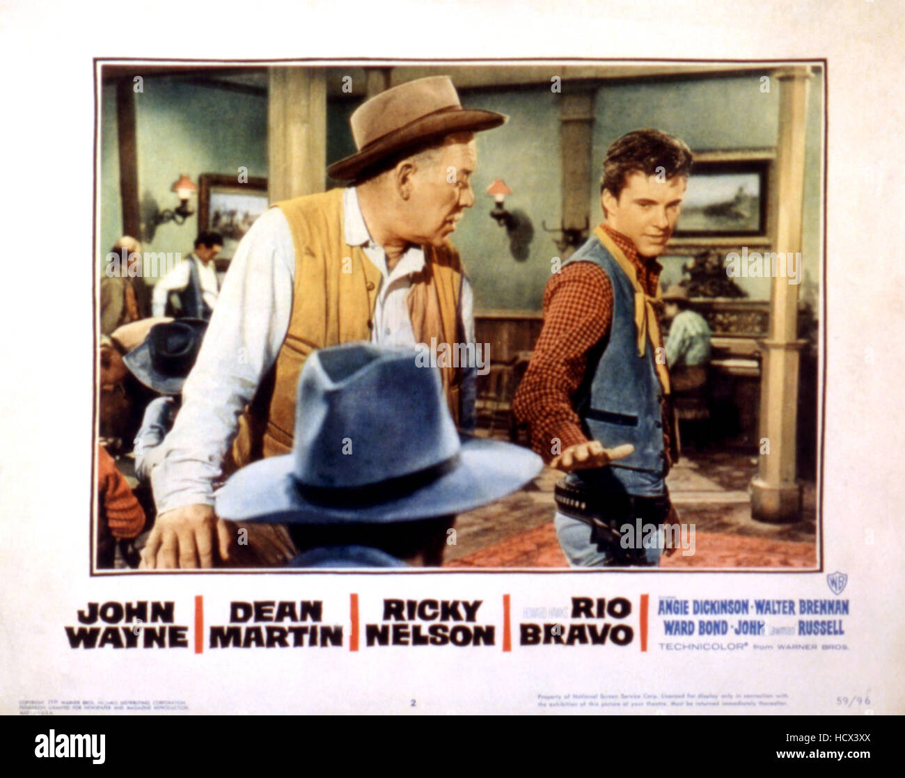 RIO BRAVO, Ward Bond, John Wayne, Ricky Nelson, 1959 Stock Photo - Alamy