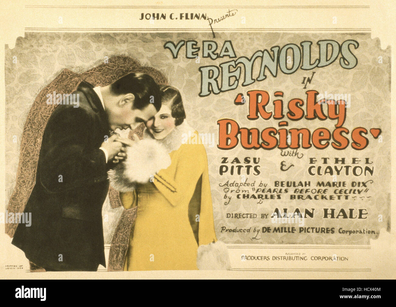 RISKY BUSINESS, US poster, from left: Kenneth Thomson, Vera Reynolds ...