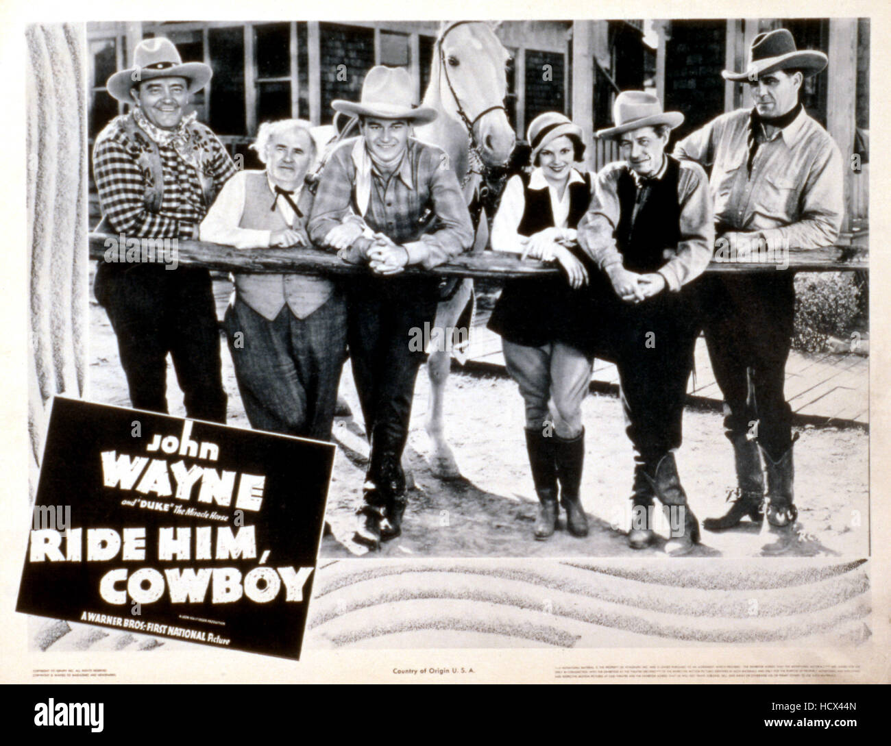 RIDE HIM, COWBOY, John Wayne, Duke the Horse, Ruth Hall, Henry B ...