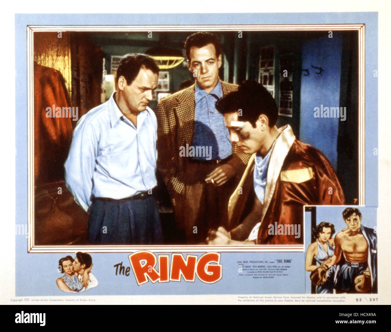 THE RING, Robert Osterloh, Gerald Mohr, Lalo Rios, 1952 Stock Photo - Alamy