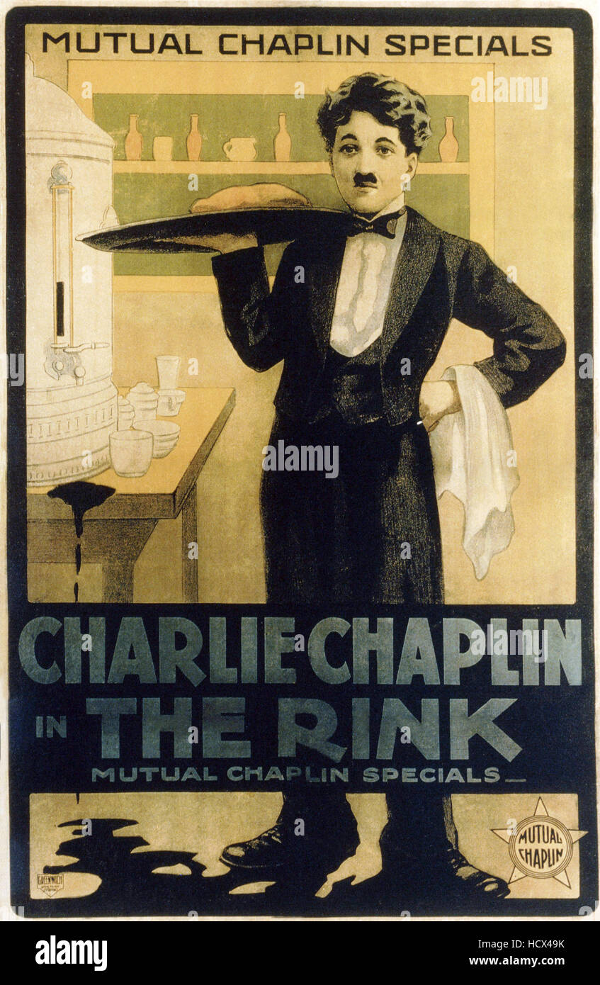 THE RINK, US poster, Charlie Chaplin, 1916 Stock Photo - Alamy