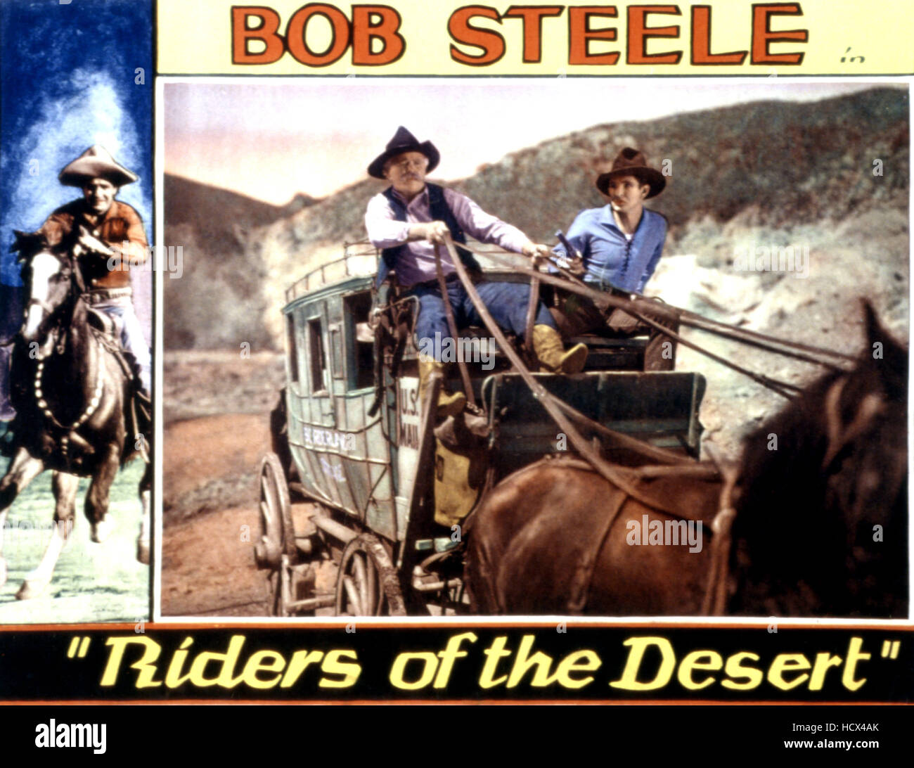 RIDERS OF THE DESERT, Silver Tip Baker, Bob Steele, 1932 Stock Photo - Alamy