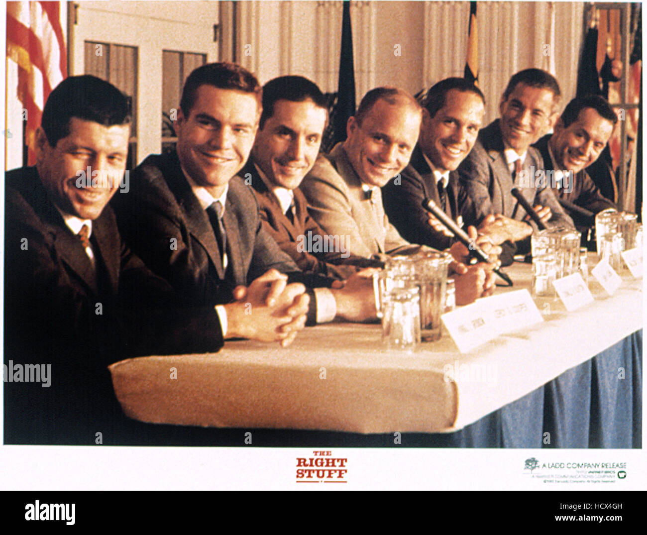 THE RIGHT STUFF, Fred Ward, Dennis Quaid, Scott Paulin, Ed Harris ...