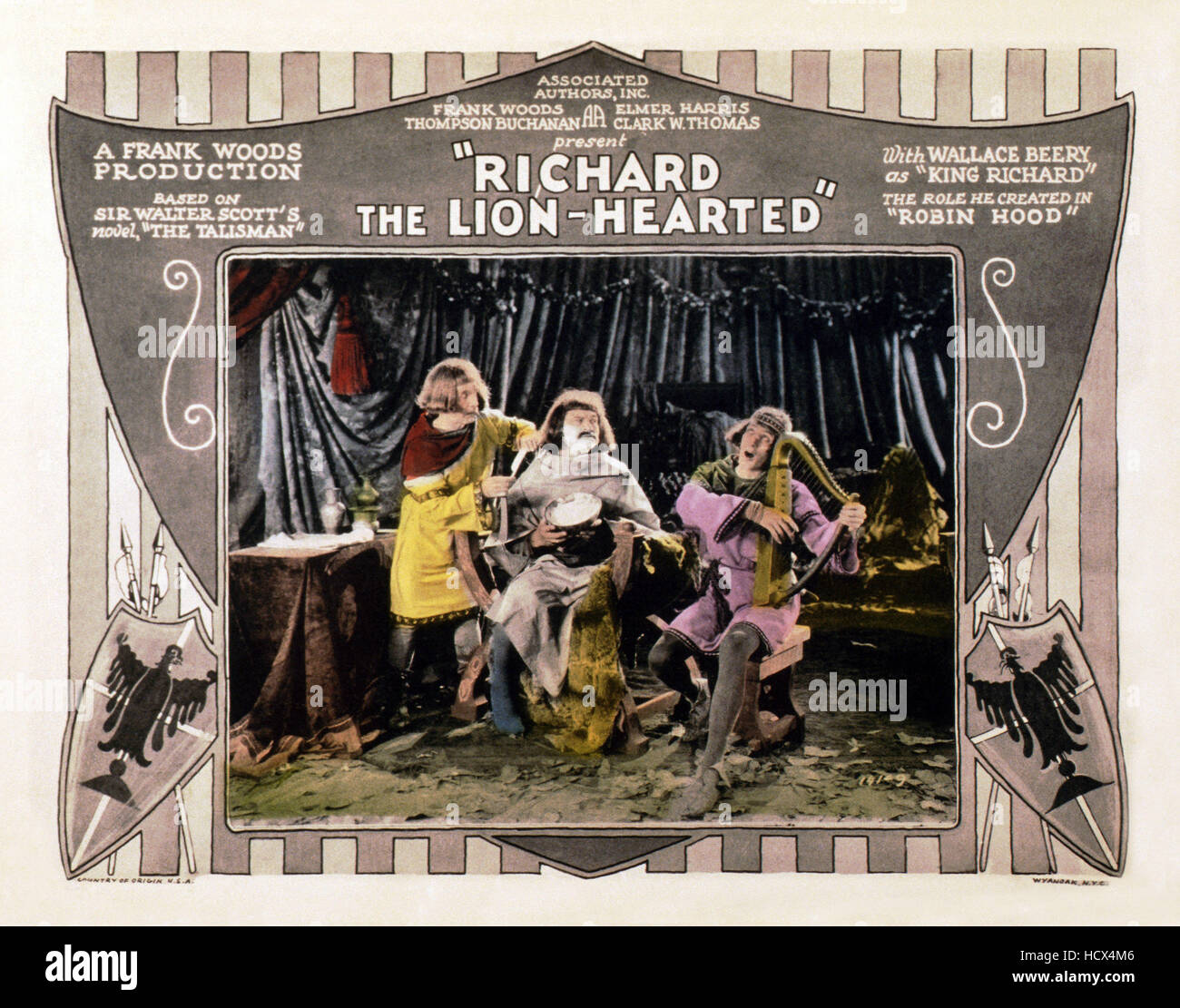RICHARD THE LION-HEARTED, US lobbycard, Wallace Beery (center), 1923 ...