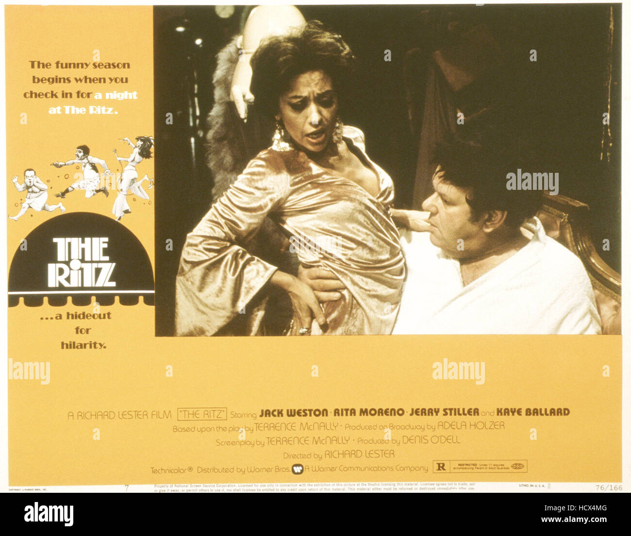 THE RITZ, US poster, from left: Rita Moreno, Jack Weston, 1976 Stock ...