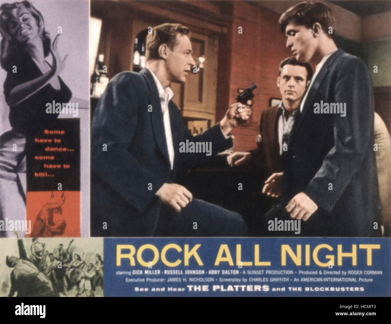 ROCK ALL NIGHT, Russell Johnson, (left), Jonathan Haze, (right), 1957 ...