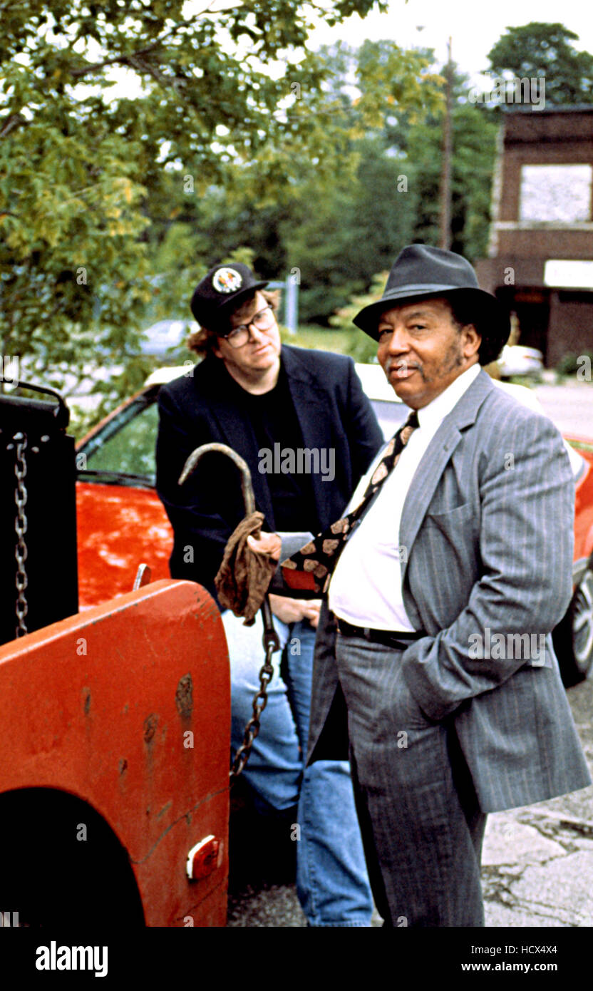 ROGER AND ME, Michael Moore, Fred Ross, 1989, © Warner Bros. / Courtesy ...