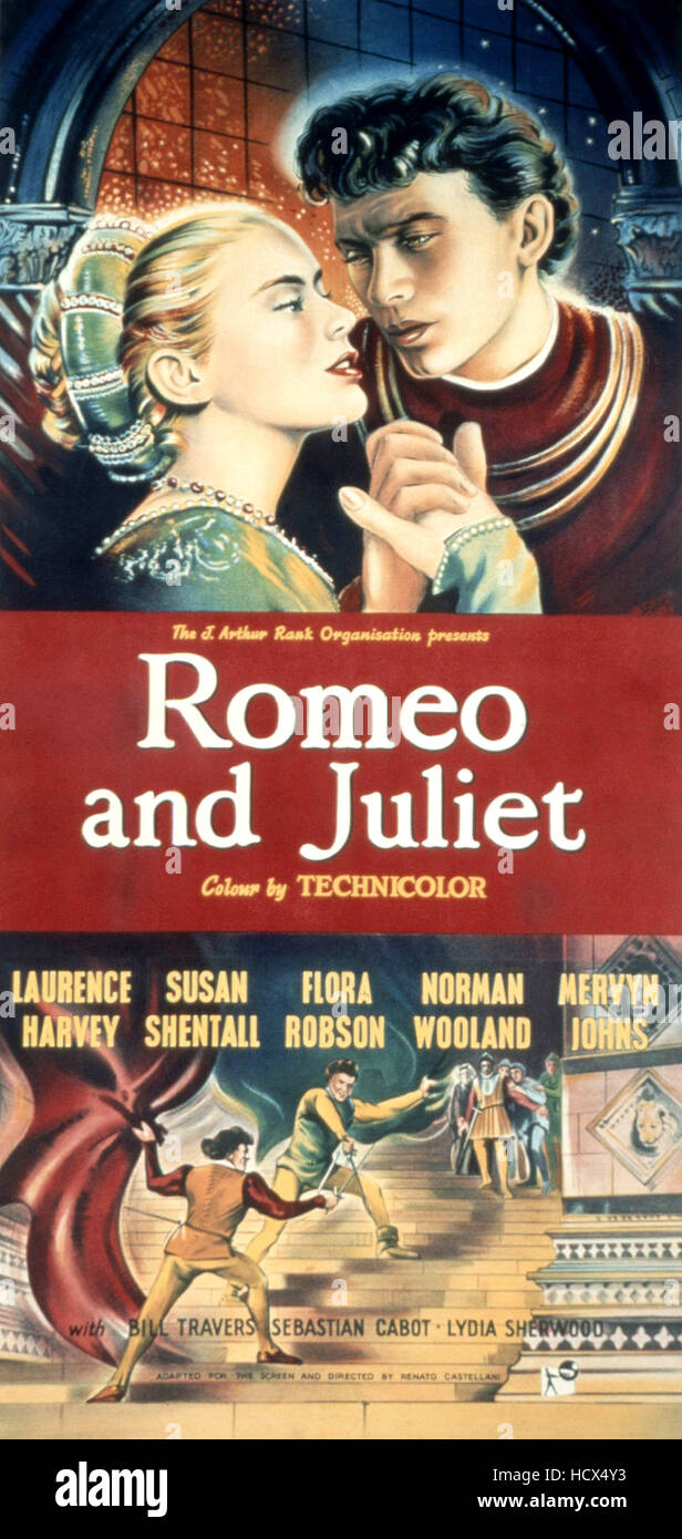 ROMEO AND JULIET, (aka GIULIETTA E ROMEO), Susan Shentall, Laurence ...