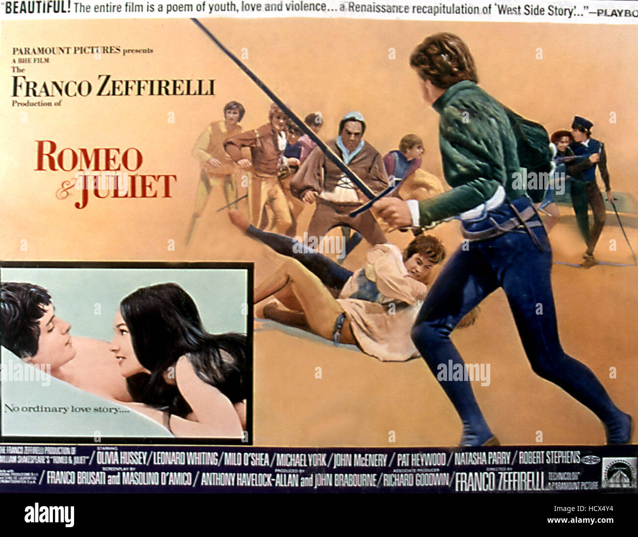 ROMEO AND JULIET, Leonard Whiting, Olivia Hussey, 1968 Stock Photo - Alamy