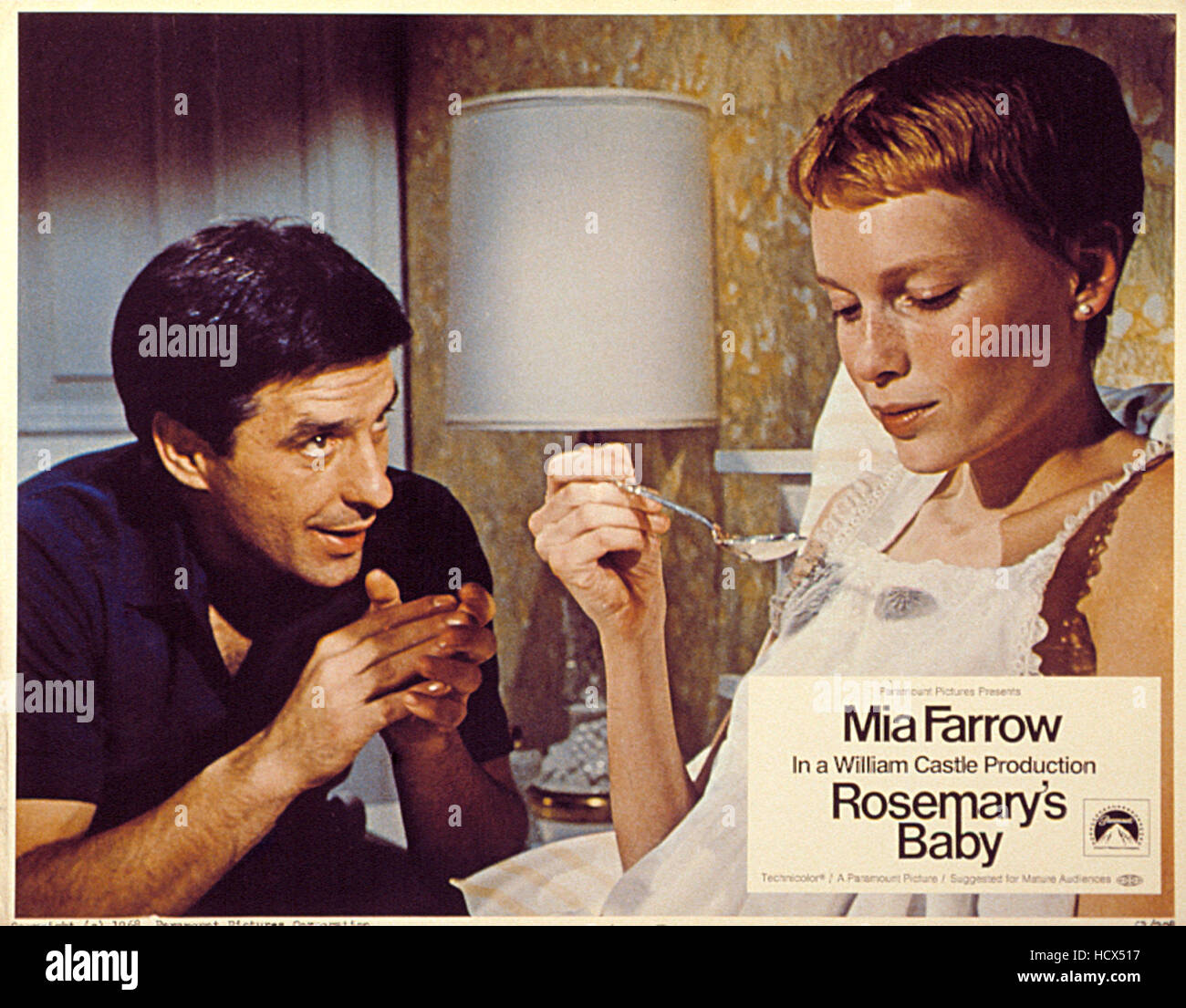 ROSEMARY'S BABY, John Cassavetes, Mia Farrow, 1968 Stock Photo - Alamy