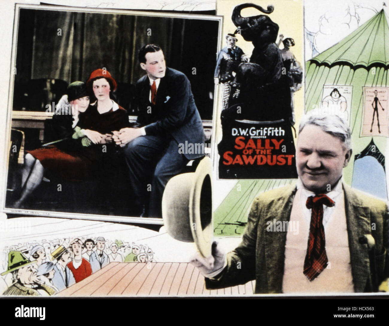 SALLY OF THE SAWDUST, Effie Shannon, Carol Dempster, Alfred Lunt, W.C ...