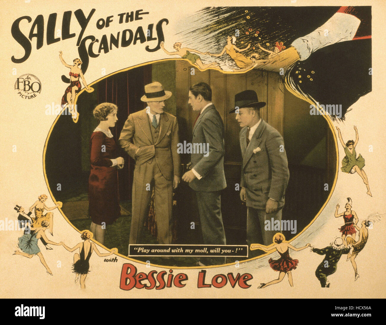 SALLY OF THE SCANDALS, US lobbycard, Bessie Love (left), Allan Forrest ...