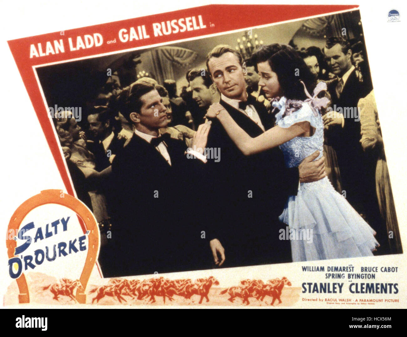 SALTY O'ROURKE, Stanley Clements, Alan Ladd, Gail Russell, 1945 Stock ...