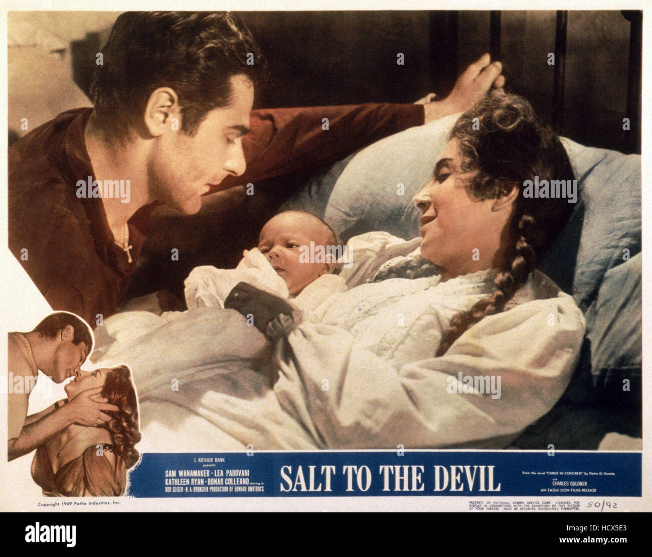 SALT TO THE DEVIL, (aka GIVE US THIS DAY), US lobbycar, from left: Sam ...