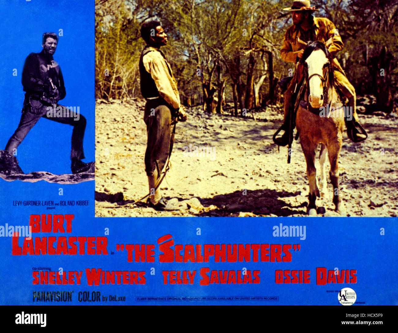 THE SCALPHUNTERS, Ossie Davis, Burt Lancaster, lobby card poster art ...