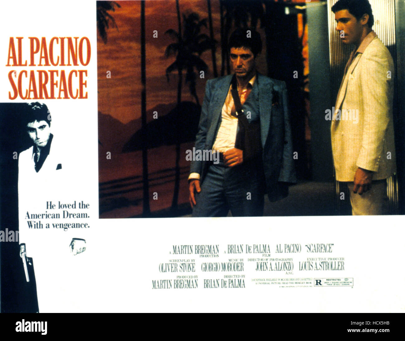 SCARFACE, Al Pacino, Steven Bauer, 1983. (c) Universal Pictures ...