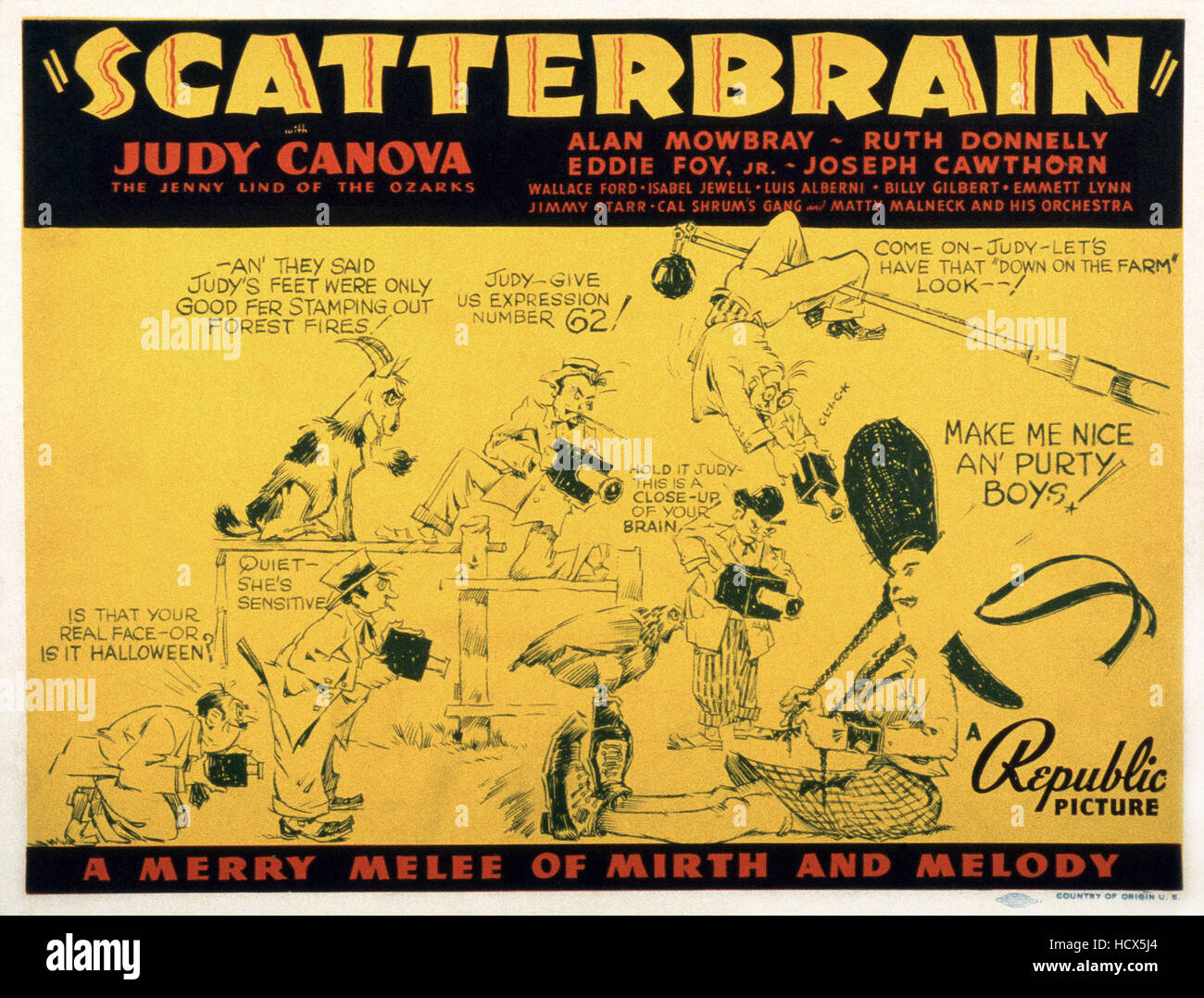 SCATTERBRAIN, US poster, 1940 Stock Photo - Alamy