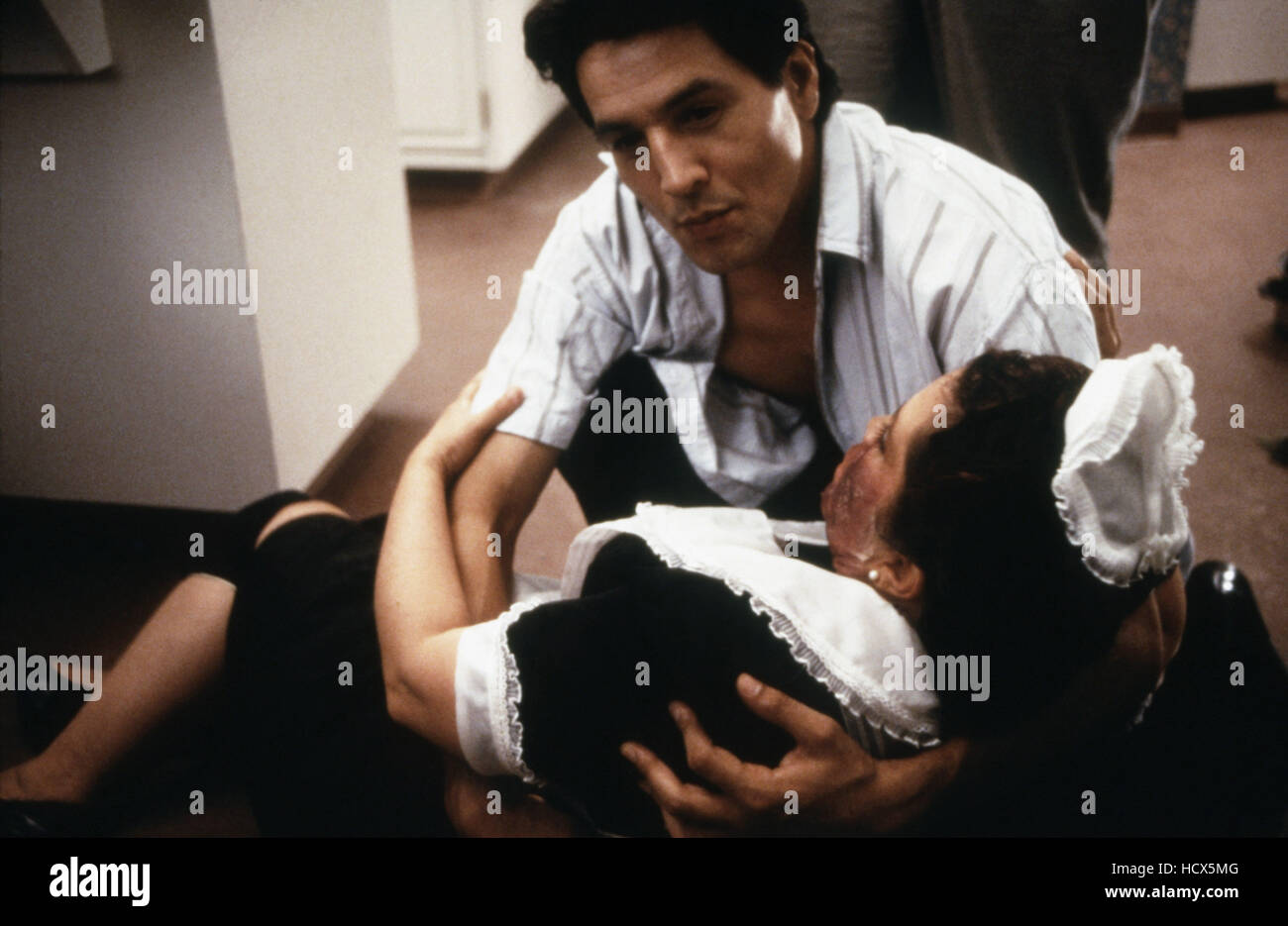 SCENES FROM THE CLASS STRUGGLE IN BEVERLY HILLS, Robert Beltan (top), Edith Diaz, 1989, (c ...