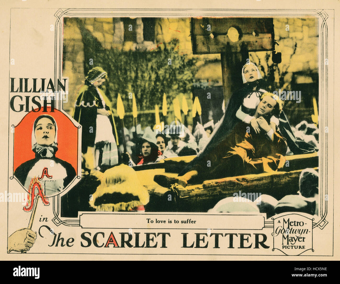 SCARLET LETTER, Lillian Gish, Lars Hanson, 1926 Stock Photo - Alamy