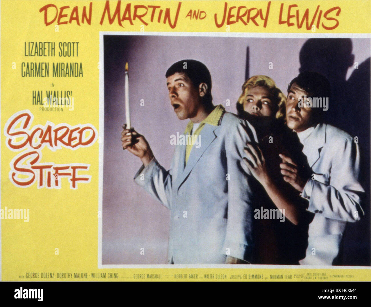 SCARED STIFF, Jerry Lewis, Lizabeth Scott, Dean Martin, 1953 Stock ...