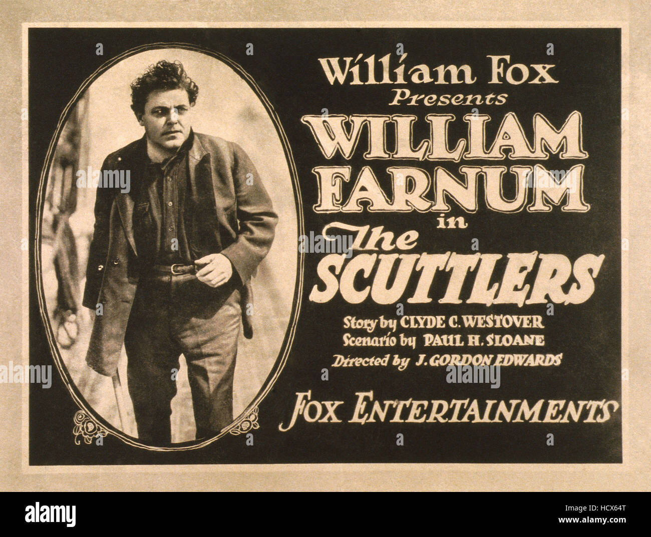 THE SCUTTLERS, US lobbycard, William Farnum, 1920. TM & Copyright ©20th ...
