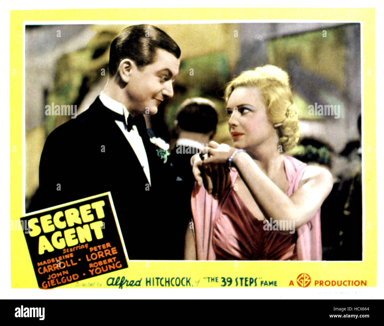 SECRET AGENT, Robert Young, Madeleine Carroll, 1936 Stock Photo - Alamy