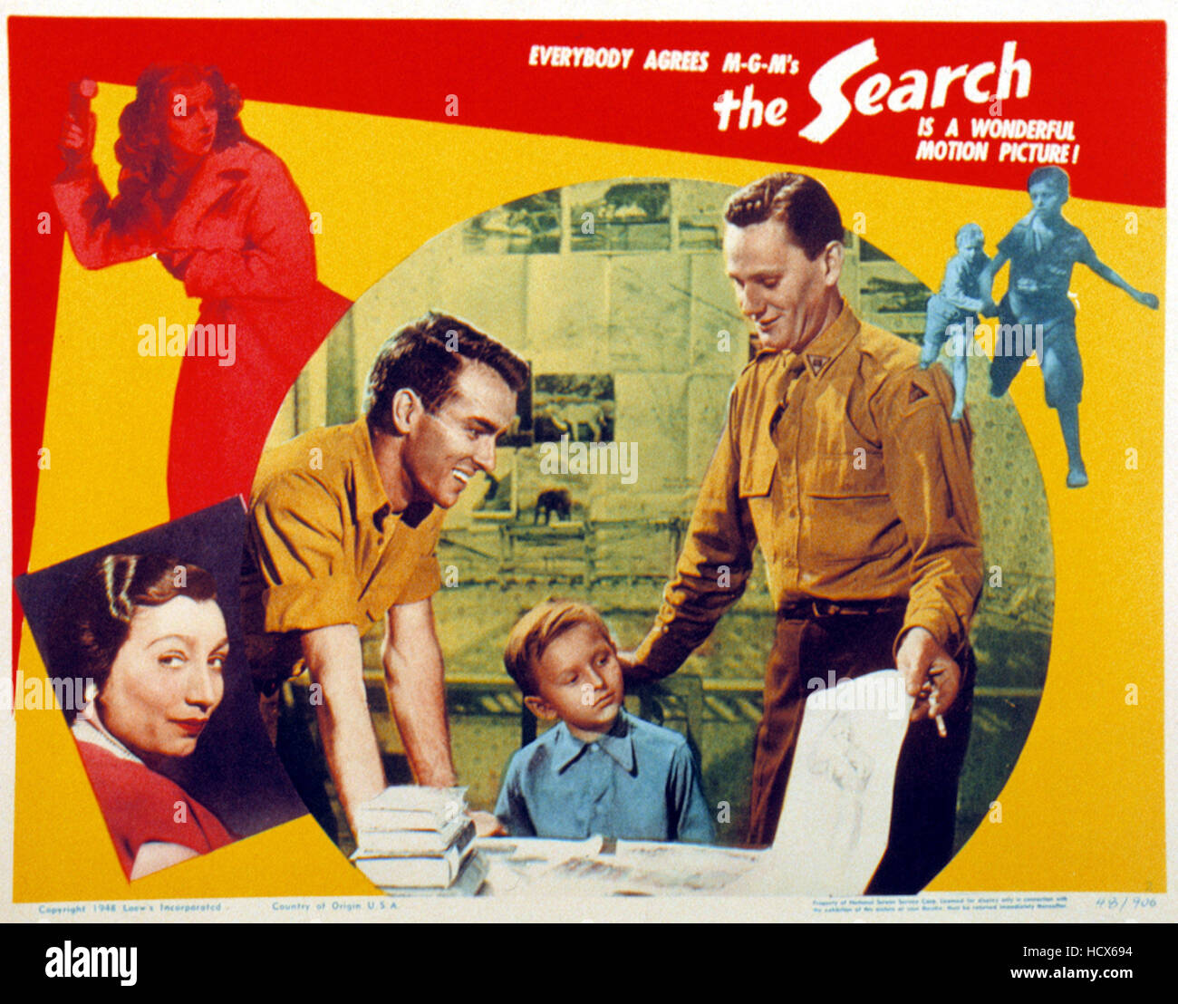 THE SEARCH, Aline MacMahon, Montgomery Clift, Ivan Jandl, Wendell Corey ...
