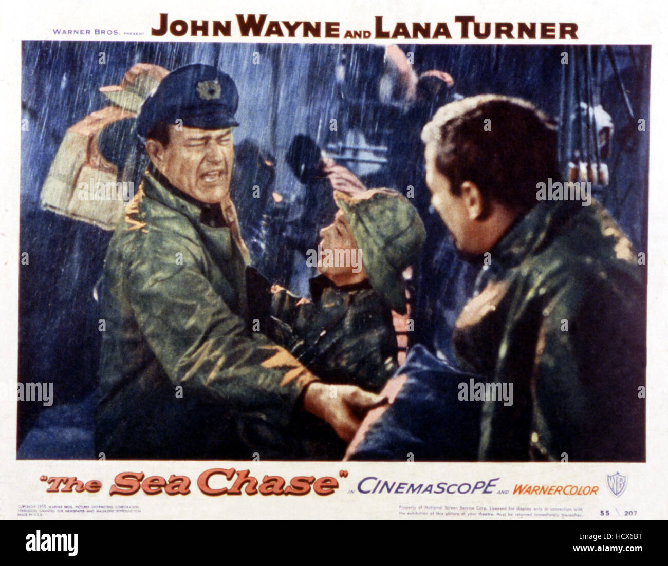 THE SEA CHASE, John Wayne, Lana Turner, 1955 Stock Photo - Alamy