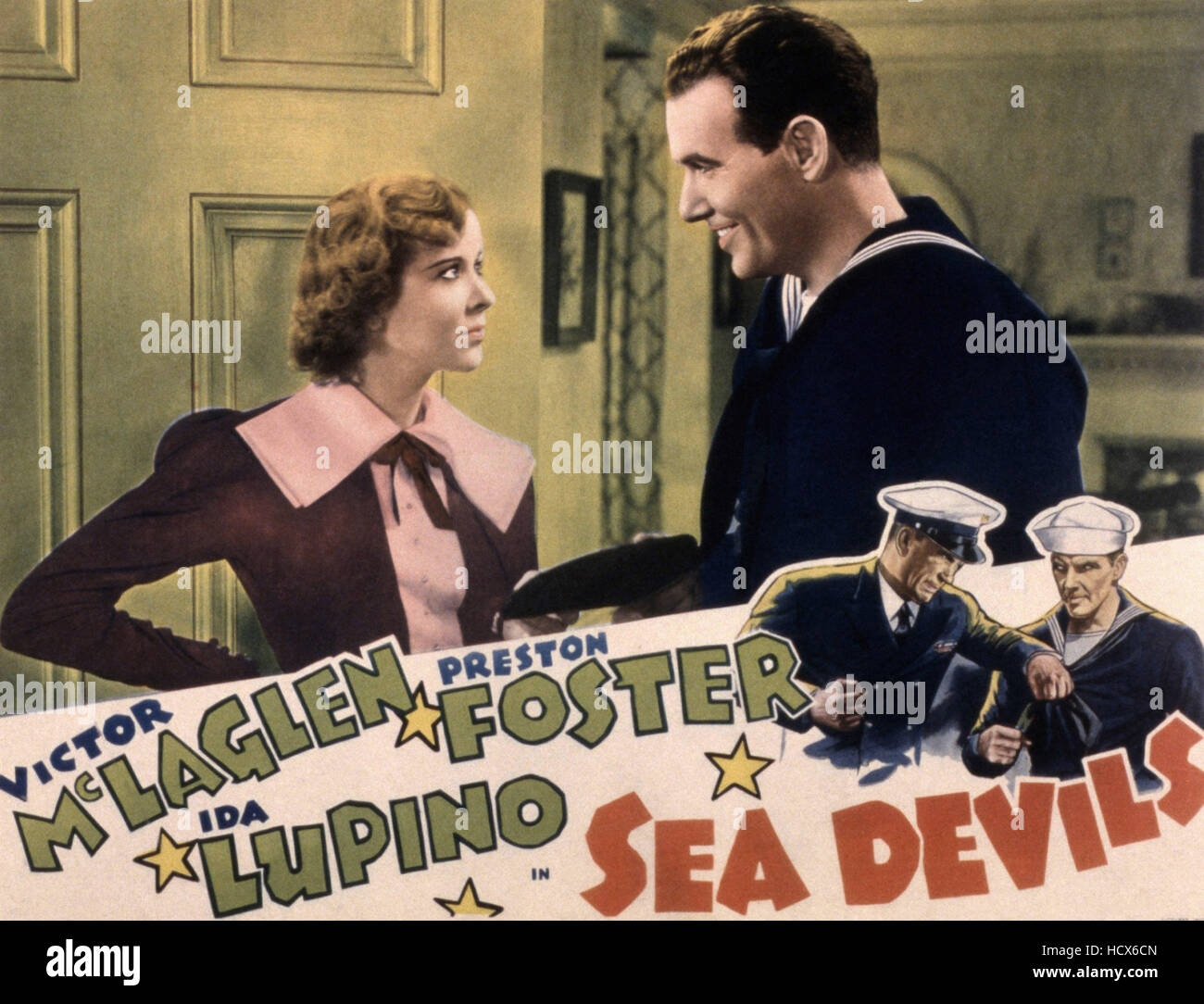 SEA DEVILS, Ida Lupino, Preston Foster, Victor McLaglen, 1937 Stock Photo - Alamy
