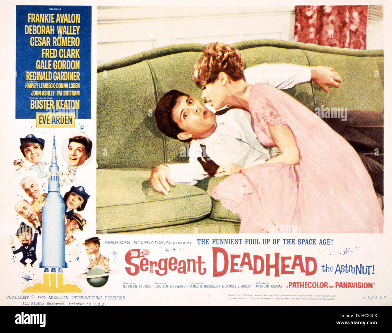 SERGEANT DEADHEAD, US lobbycard, left of rocket from top: Deborah ...