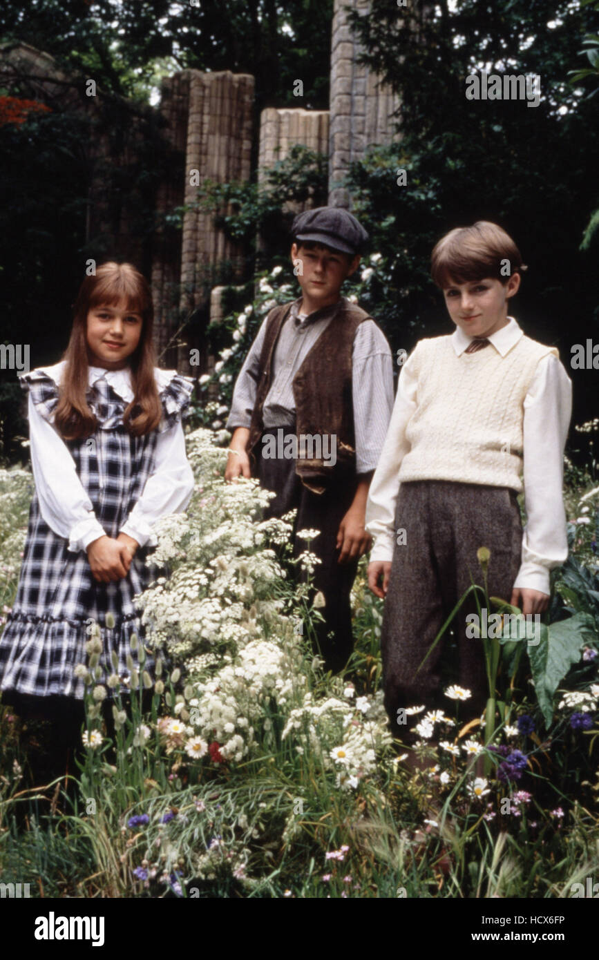 THE SECRET GARDEN, from left: Kate Maberly, Andrew Knott, Heydon Prowse ...