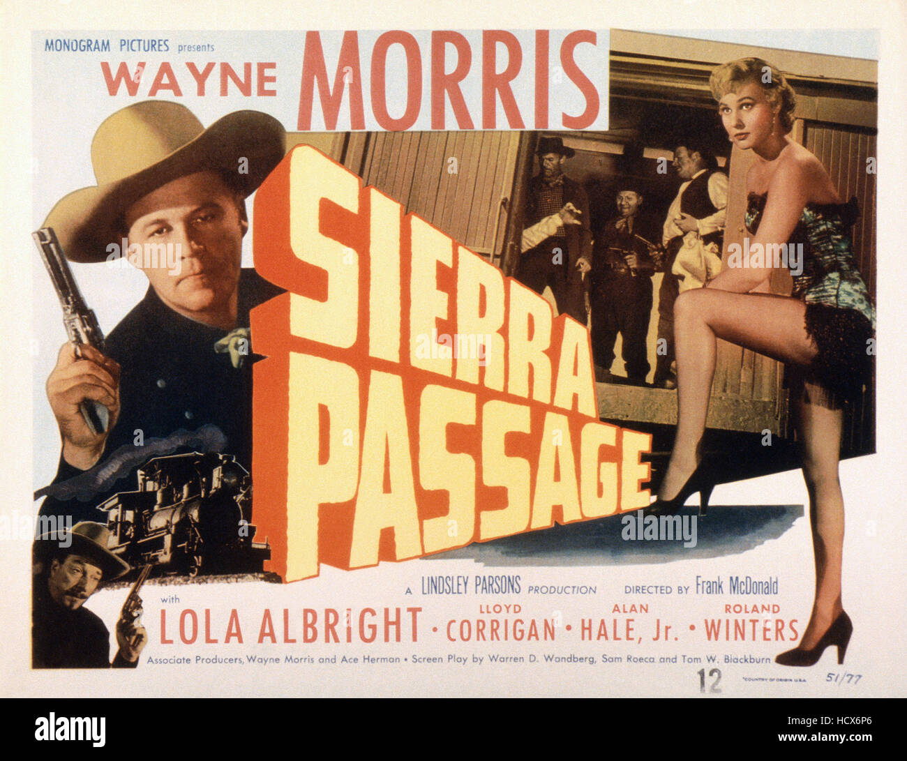 SIERRA PASSAGE, US lobbycard, Roland Winters (bottom left), Wayne ...