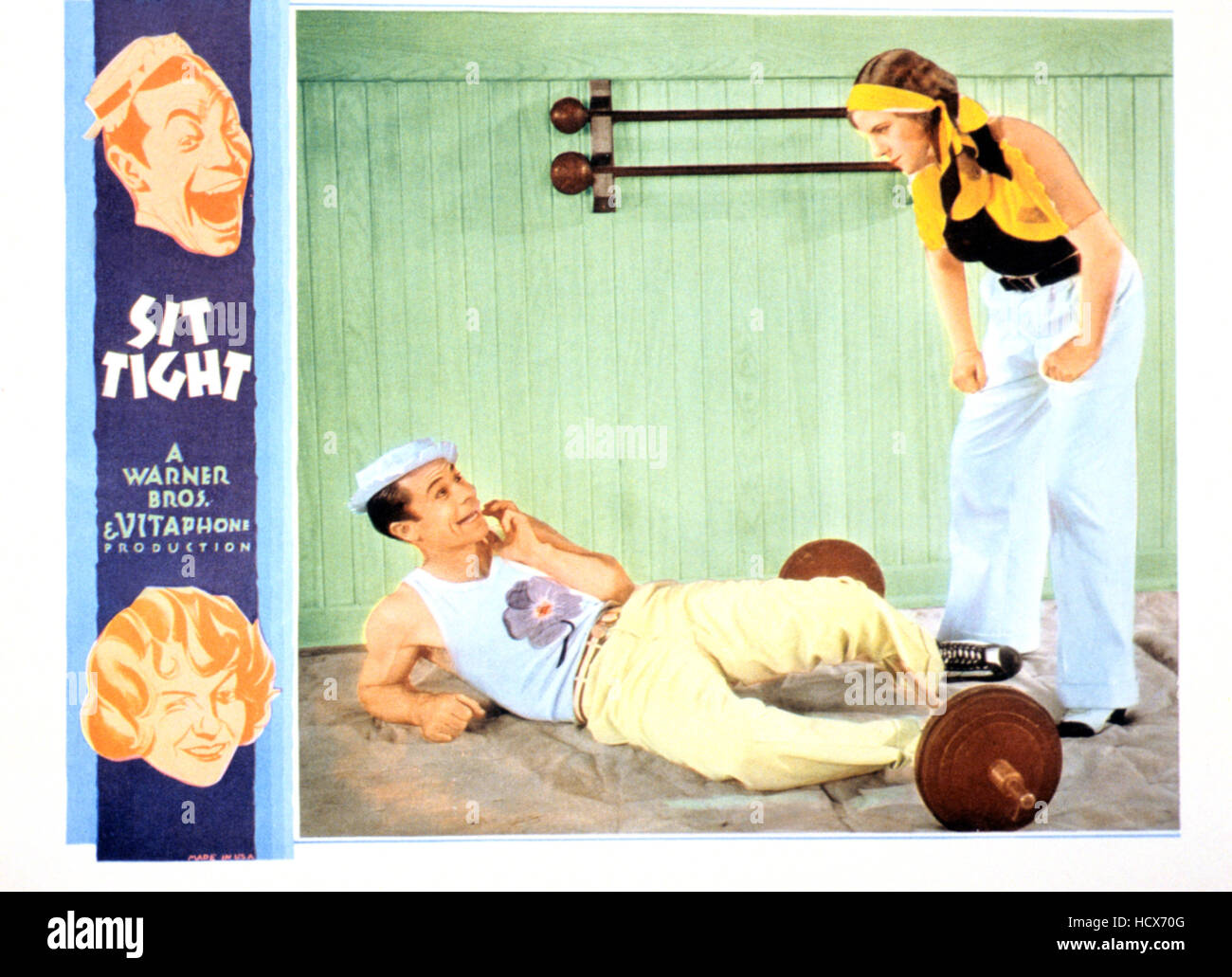 SIT TIGHT, l-r: Joe E. Brown, Winnie Lightner on lobbycard, 1931 Stock Photo - Alamy