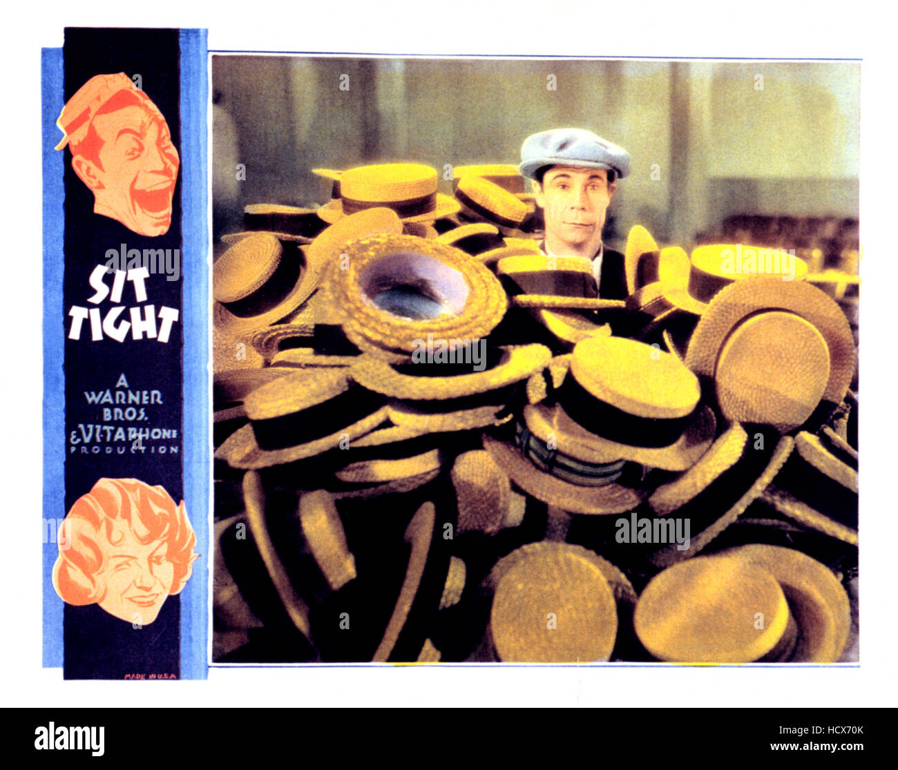 SIT TIGHT, Joe E. Brown on lobbycard, 1931 Stock Photo - Alamy