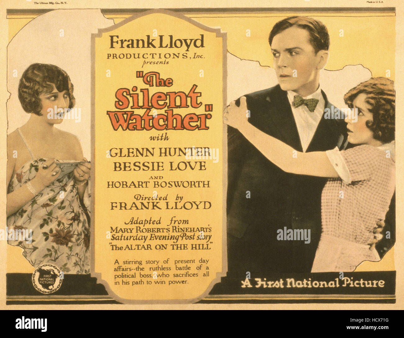 THE SILENT WATCHER, US poster, from left: Gertrude Astor, Glenn Hunter ...
