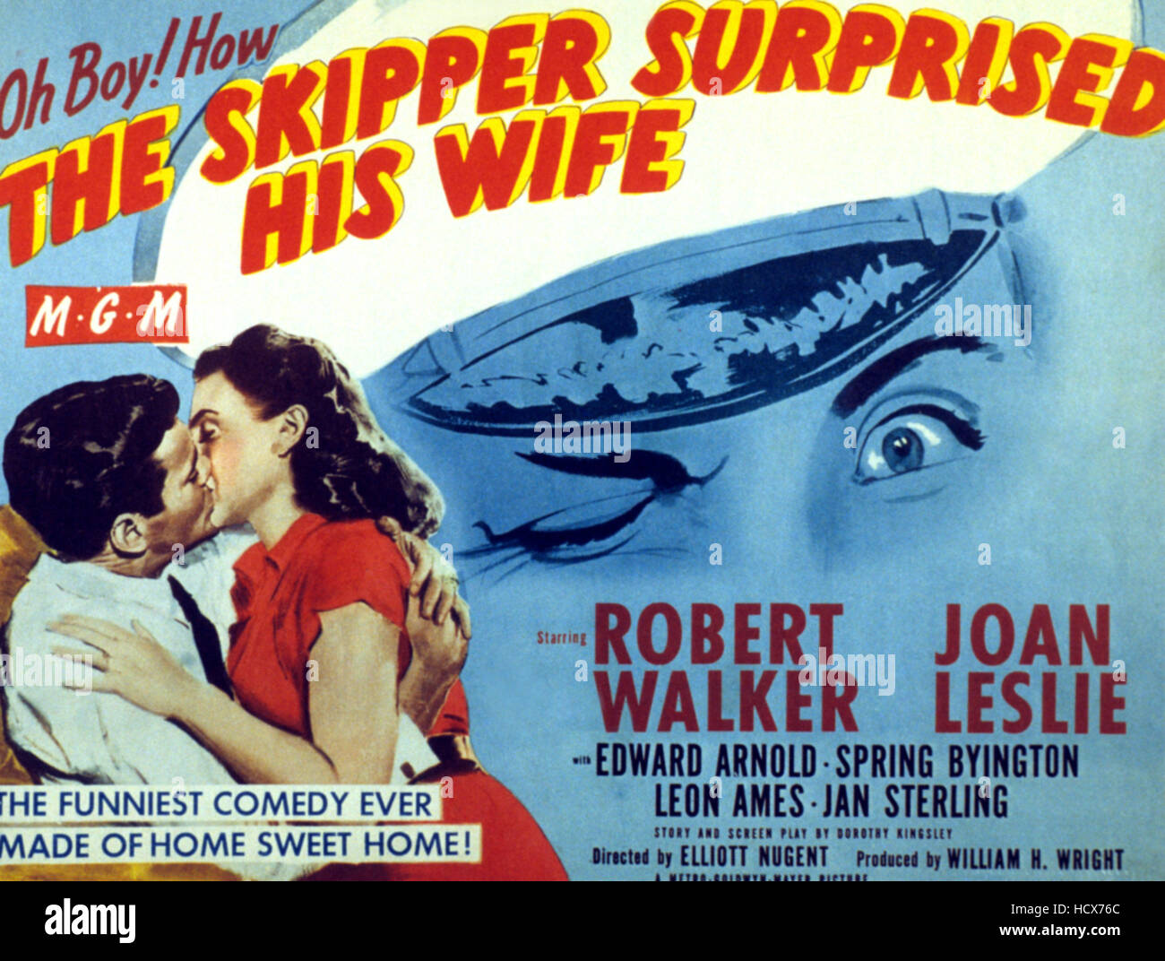 THE SKIPPER SURPRISED HIS WIFE, Robert Walker, Joan Leslie, 1950 Stock ...