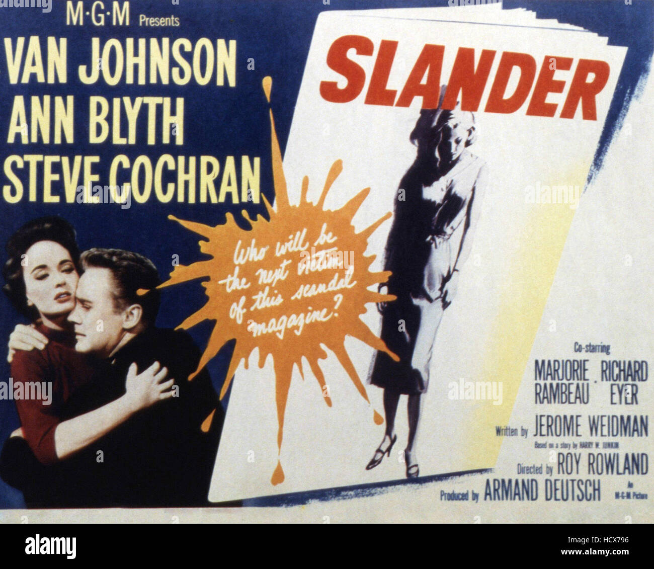 SLANDER, Ann Blyth, Van Johnson, 1956 Stock Photo - Alamy