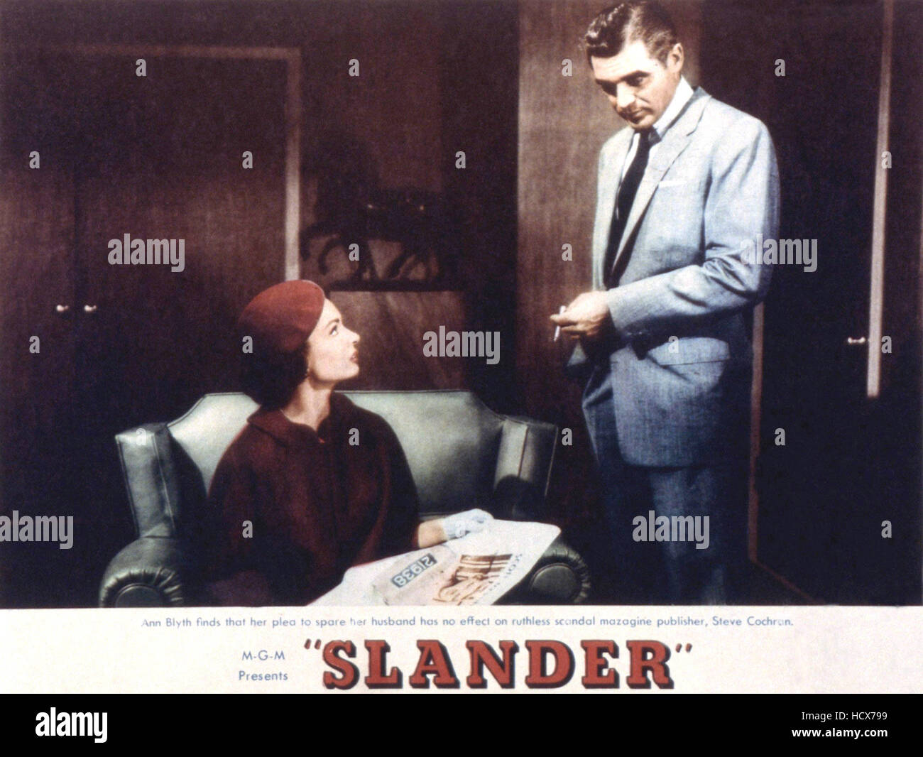 SLANDER, Ann Blyth, Steve Cochran, 1956 Stock Photo - Alamy