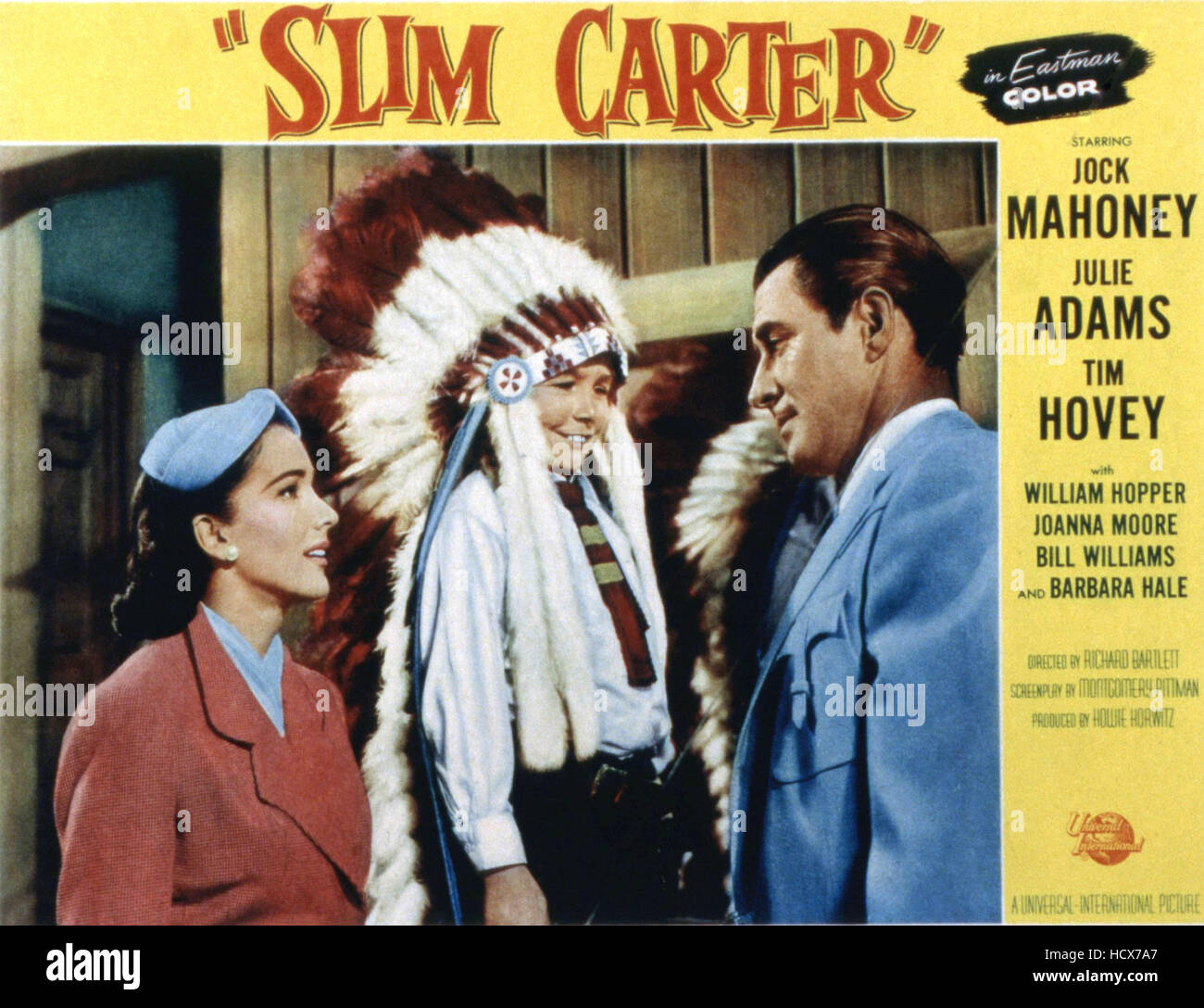 SLIM CARTER, Julie Adams, Tim Hovey, Jock Mahoney, 1957 Stock Photo - Alamy