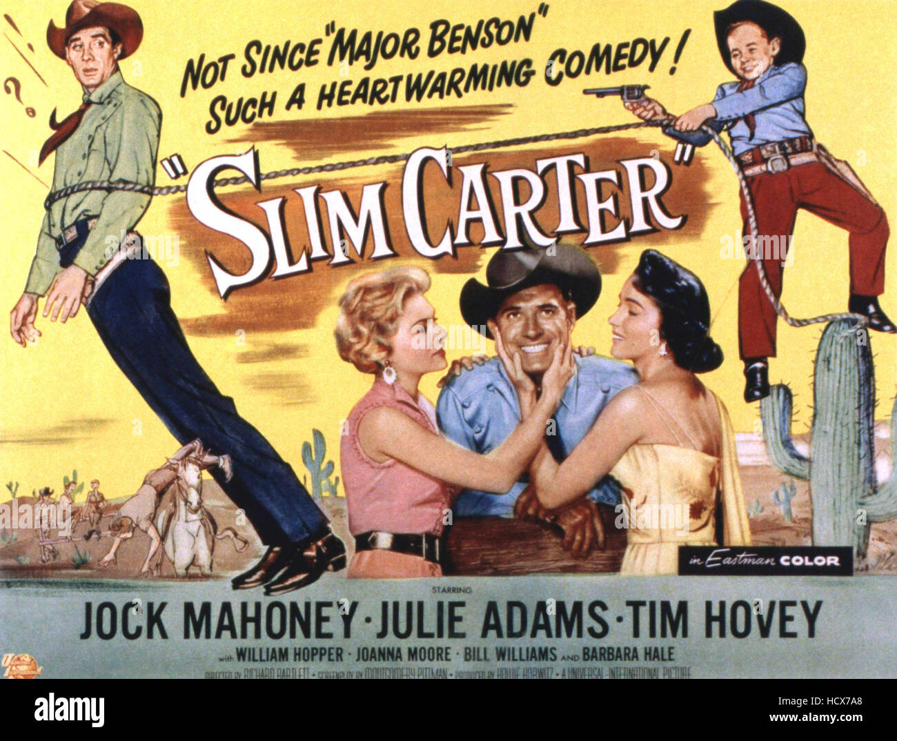 SLIM CARTER, Jock Mahoney, Tim Hovey, Julie Adams, Joanna Moore, 1957 ...