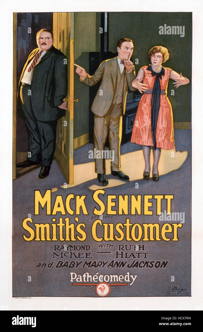 SMITH'S CUSTOMER, US poster art, Ruth Hiatt (right), 1927 Stock Photo ...