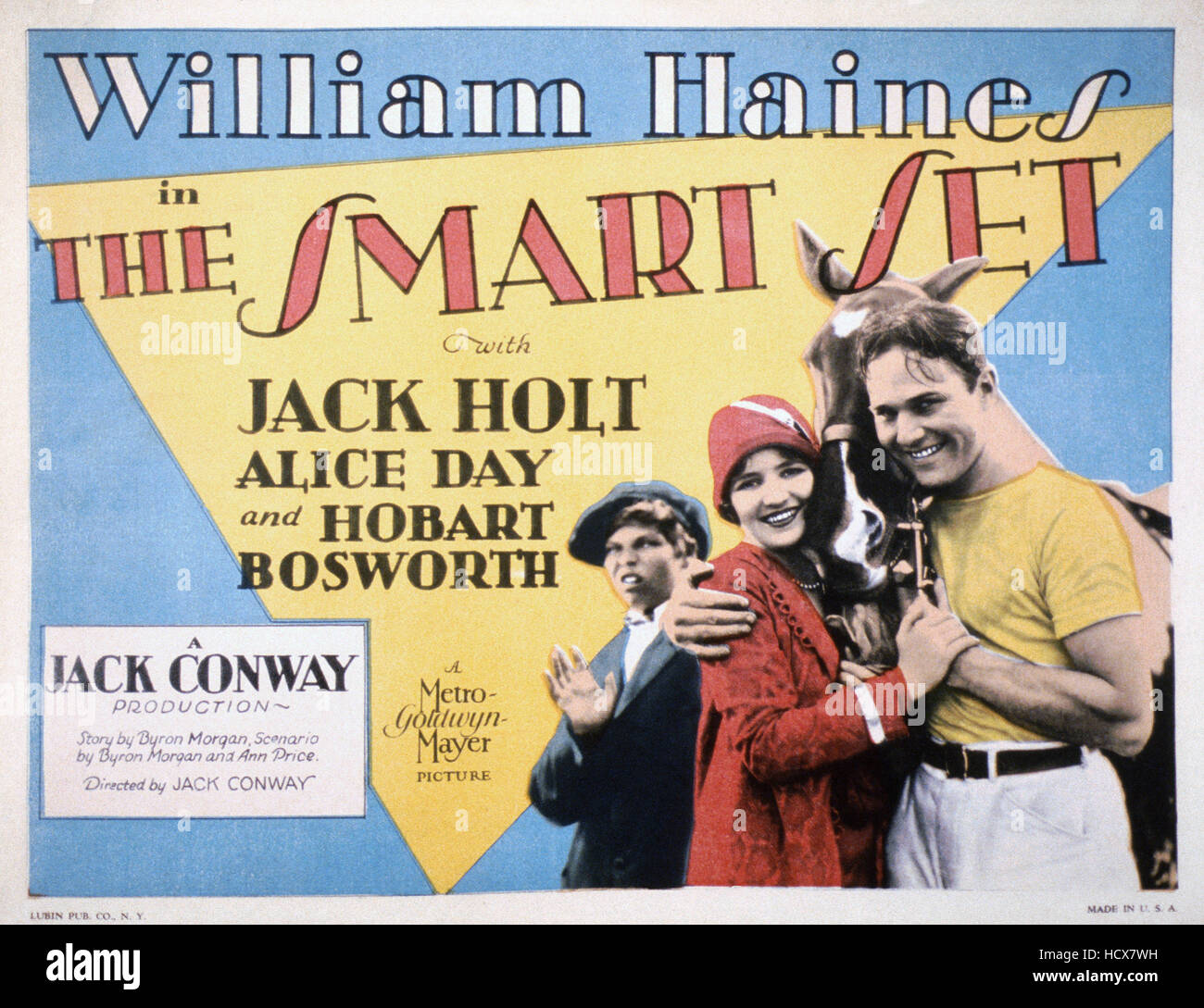 THE SMART SET, US lobbycard, from left: Coy Watson, Alice Day, William ...