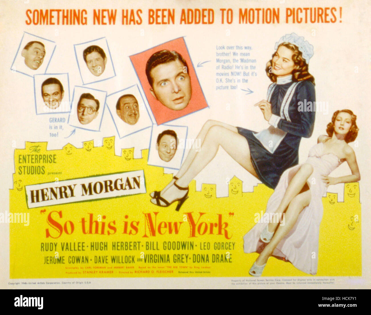 SO THIS IS NEW YORK, Jerome Cowan, Leo Gorcey, Rudy Vallee, Bill ...