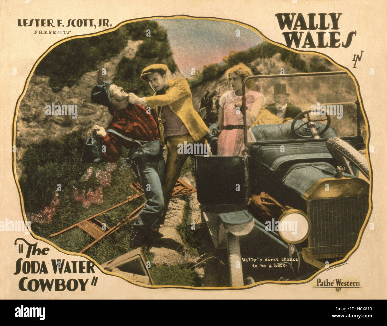 THE SODA WATER COWBOY, US lobbycard, Hal Taliaferro as Wally Wales (cap ...